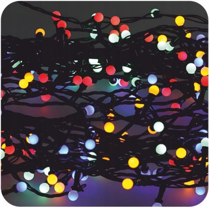 LED lučke Cherry 200 LED, 16 m, RGB – Božična Dekoracija za Notranjo in ...
